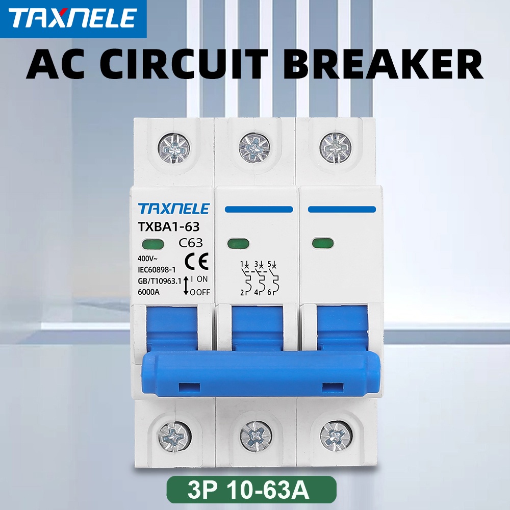 AC MCB 3P 230V 400V 6KA Mini Circuit breaker Air Switch 10A 16A 20A 32A ...