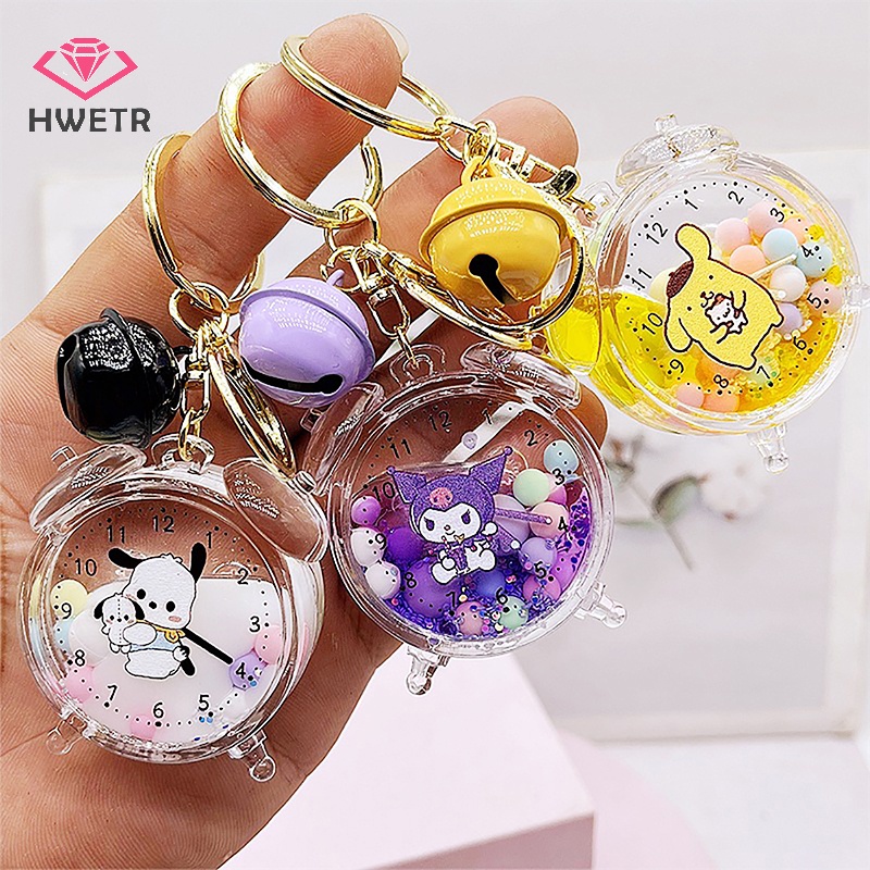 HWETR Kawaii Sanrio Series Cartoon Creative Portable Acrylic Quicksand ...