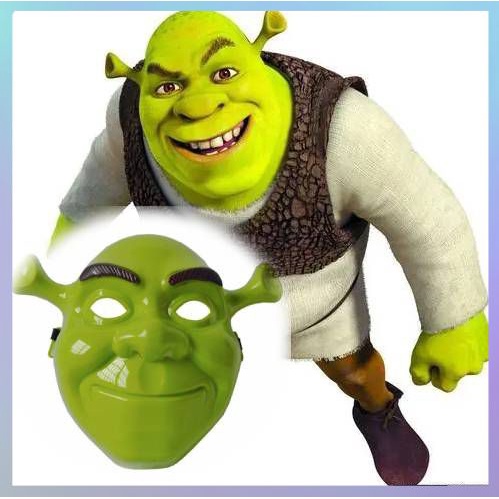 Aubte Shrek Latex Masks Children Adult Cartoon Anime Mask Funny Dance ...