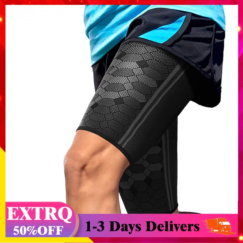 1Pc Thigh Compression Sleeves Quad and Hamstring Support Upper Leg ...