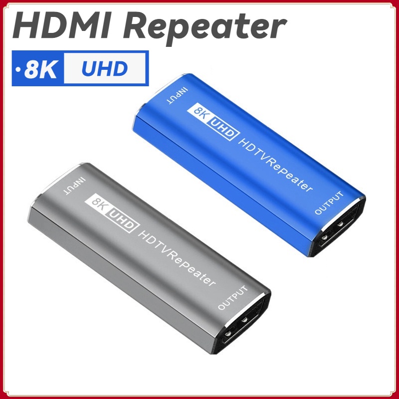 8K HDMI Repeater Signal Booster Amplifier 30M HDMI Female to Female ...