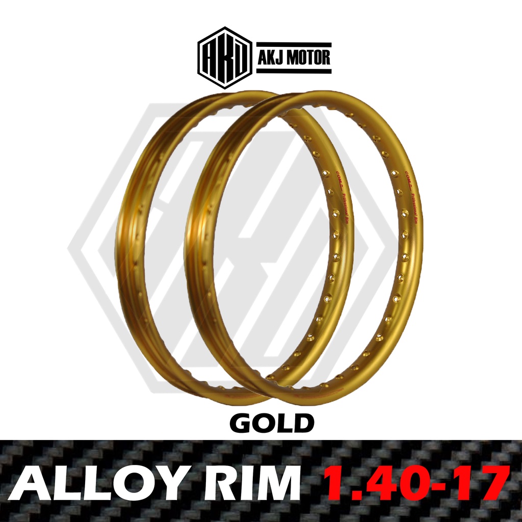 CNC Alloy Rim 1 PAIR (2pcs) Made in Thailand (930 GRAMS) 1.40x17 Rims ...