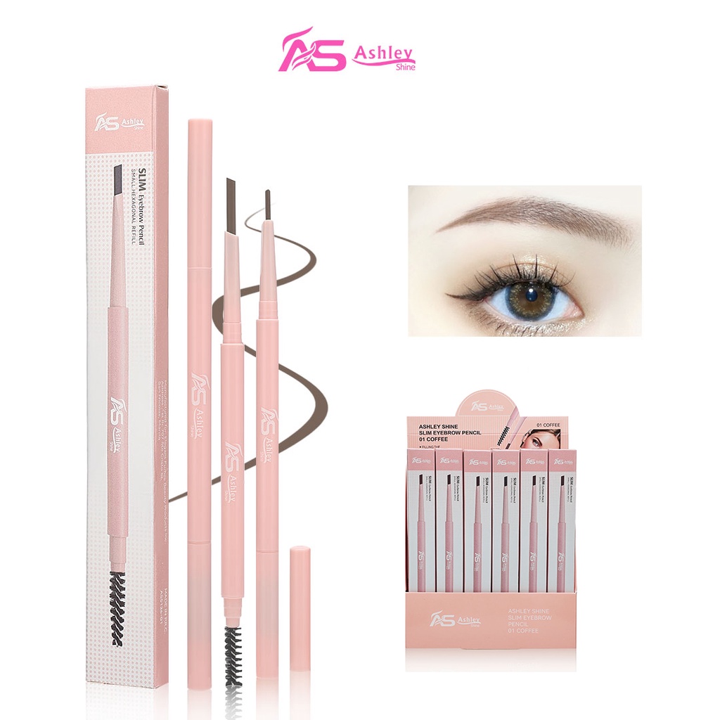 Ashley Shine Eyebrow Pencil Triangular Tip Makeup Eyebrows Waterproof ...