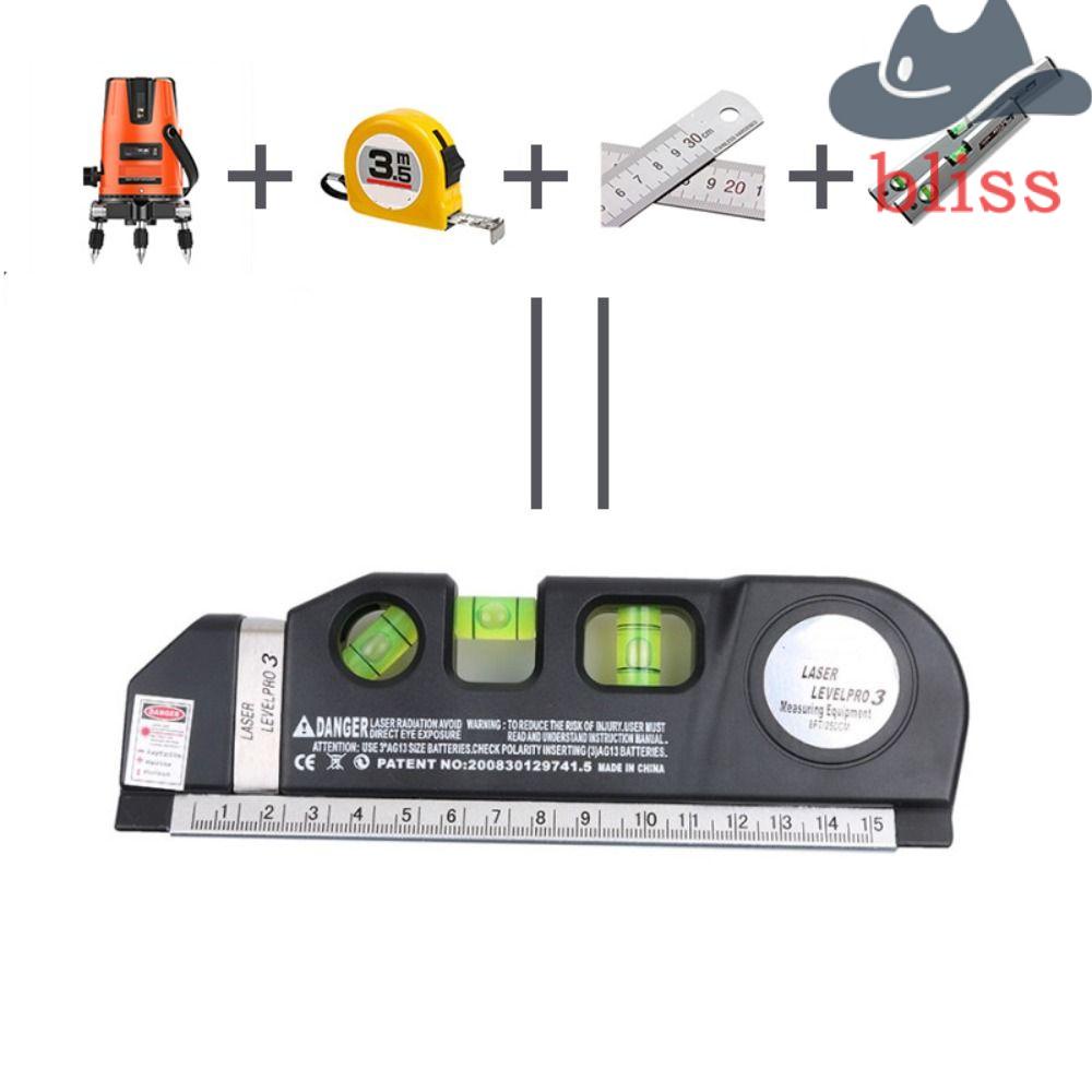 BLISS Laser Level, Standard Ruler With Tripod Cross Line Lasers, High ...