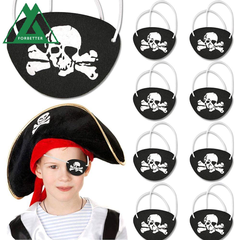 FORBETTER Pirate Eye Mask, Cosplay Mask Masquerade Mask Skull Eye Mask ...