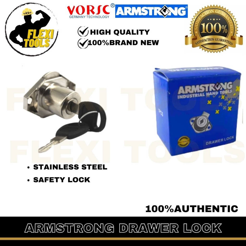 ARMSTRONG Drawer Lock (stainless steel) | Shopee Philippines