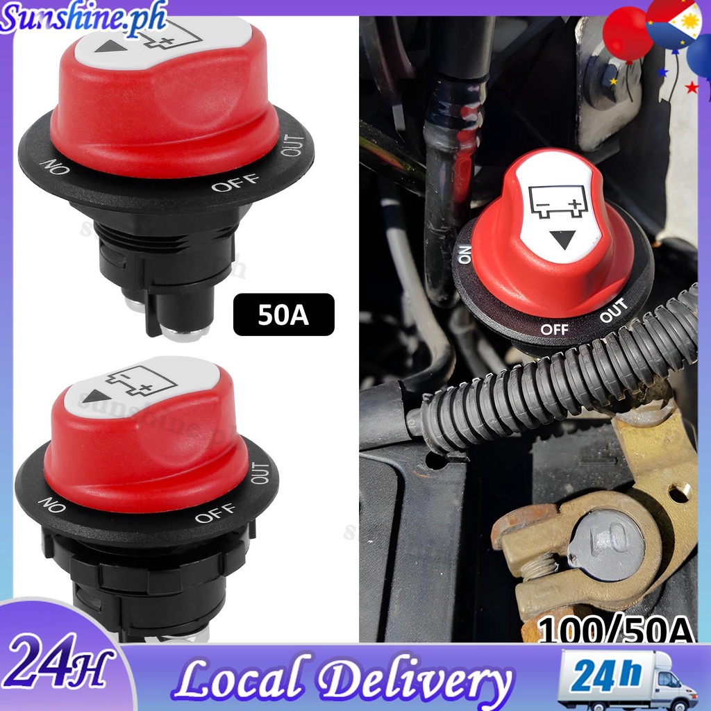 Battery Disconnect Switch 12V-48V Battery Power Cut Off Switch Heavy ...