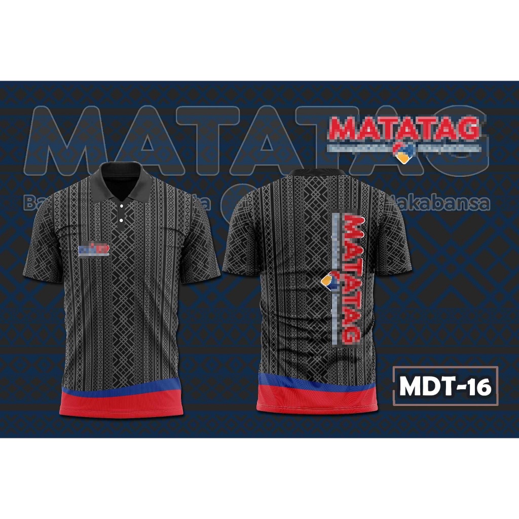 MATATAG UNIFORM SUBLIMATION DEPED BADGE TSHIRT FOR MEN AND WOMEN POLO ...