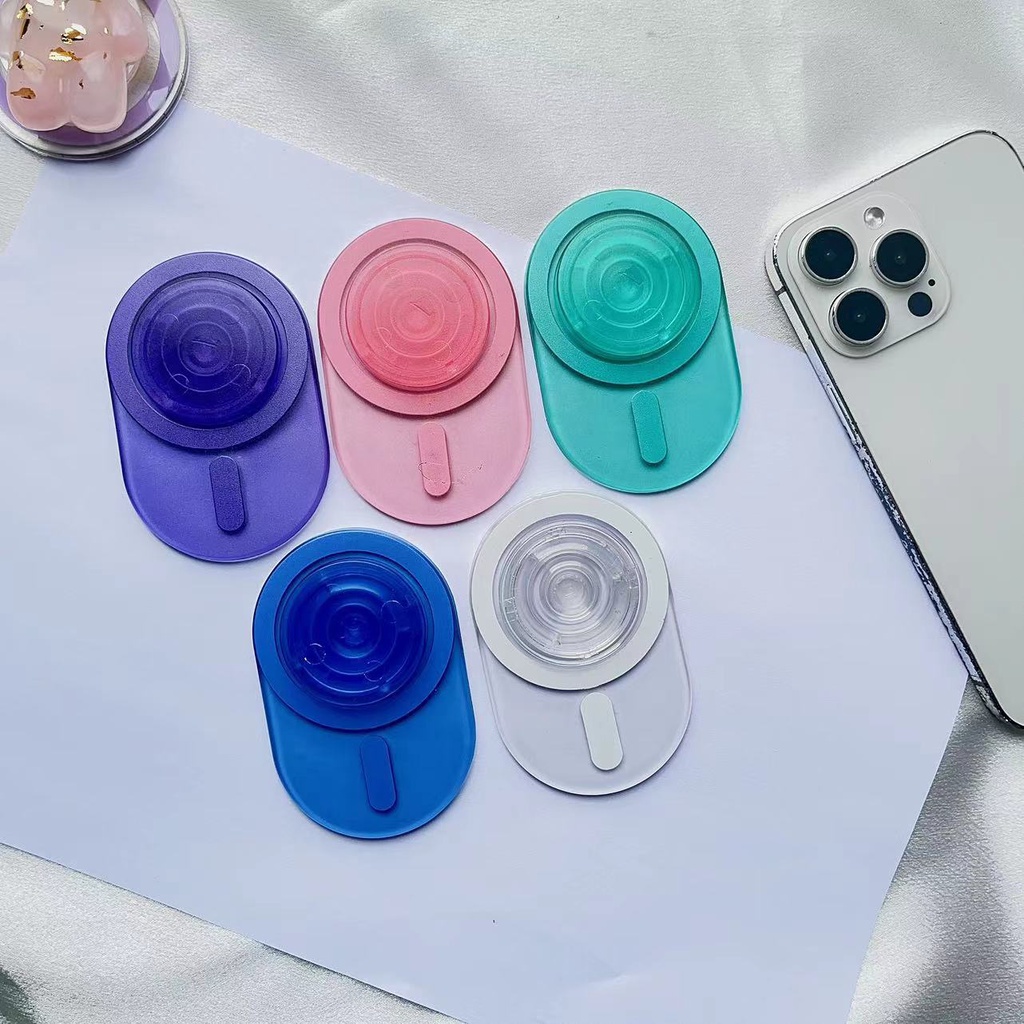 Magnetic Phone Grips Clear Finger Ring Holder Plain Clear Griptok ...