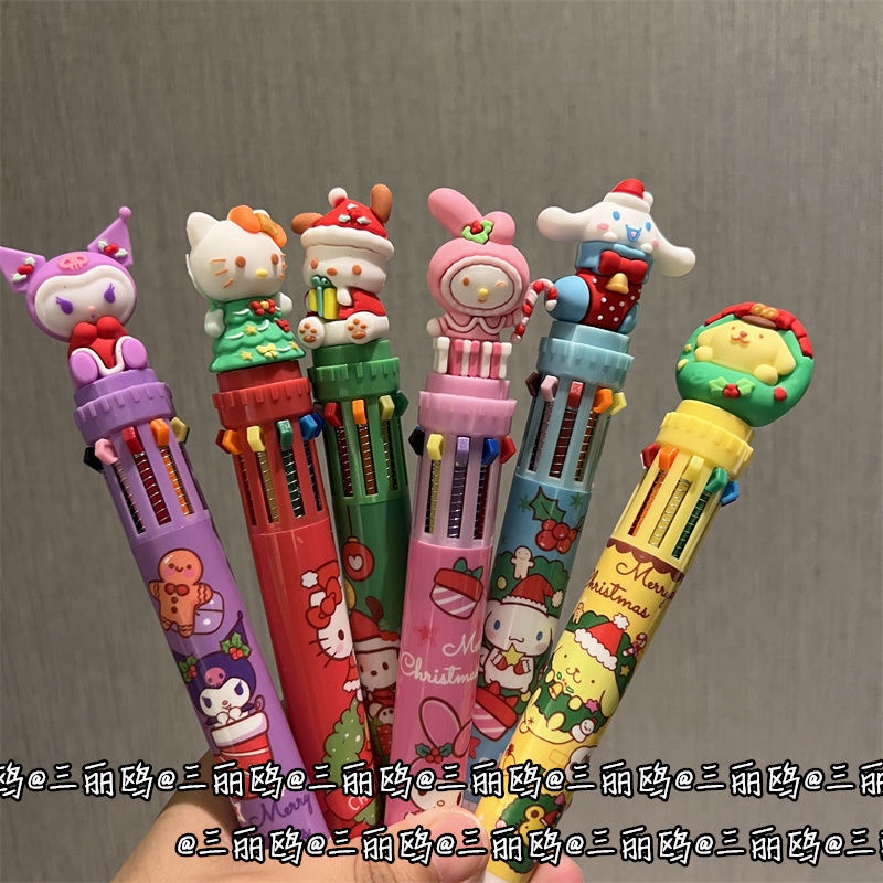 [Haroro] Christmas Ballpoint Pen Cinnamoroll Ten-Color Ballpoint Pen ...