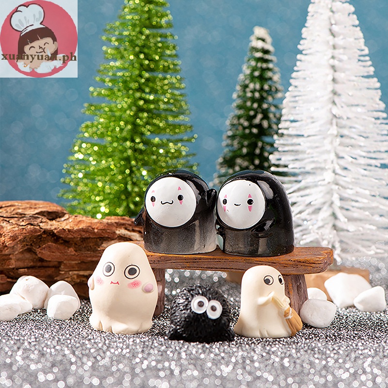 XUAN Figurine Miniature Cartoon Faceless Man Ghost Micro Landscape ...