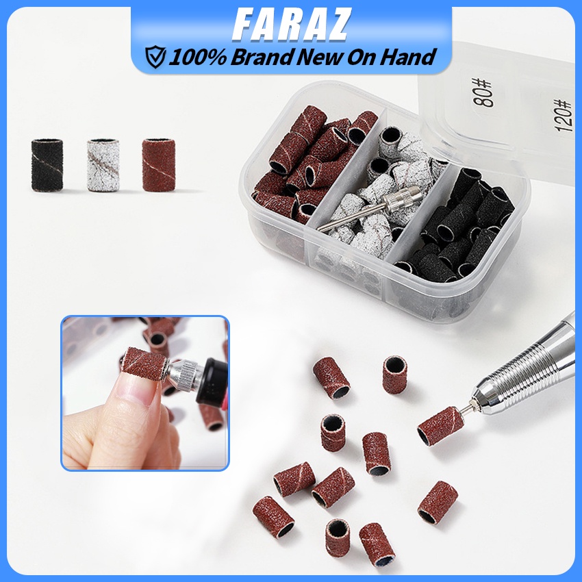 3.1mm Mini Sanding Bands 75Pcs/box with Stainless Steel Manicure ...