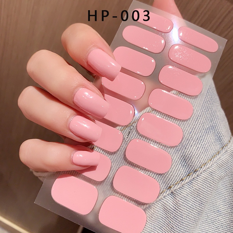 Gel uv nail stickers, new semi-cured phototherapy baking nail stickers ...