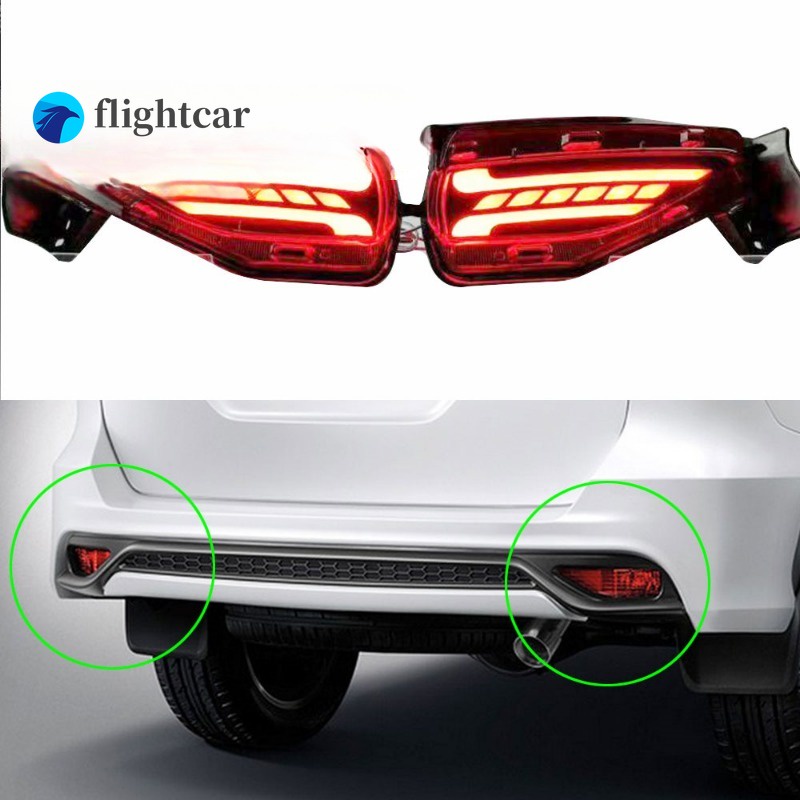 flightcar A Pair For Toyota Fortuner SW4 2015 2016-2020 LED Reflector ...