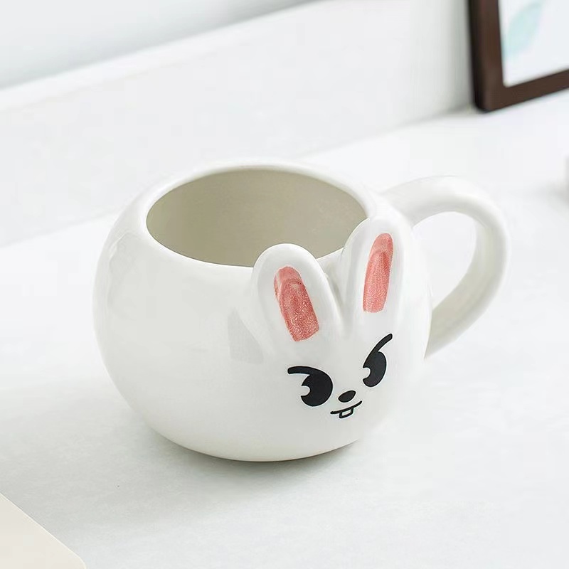 Kpop Idol Stray Kids Lee Know Cartoon Leebit 3D Ceramic Cup Graffiti ...