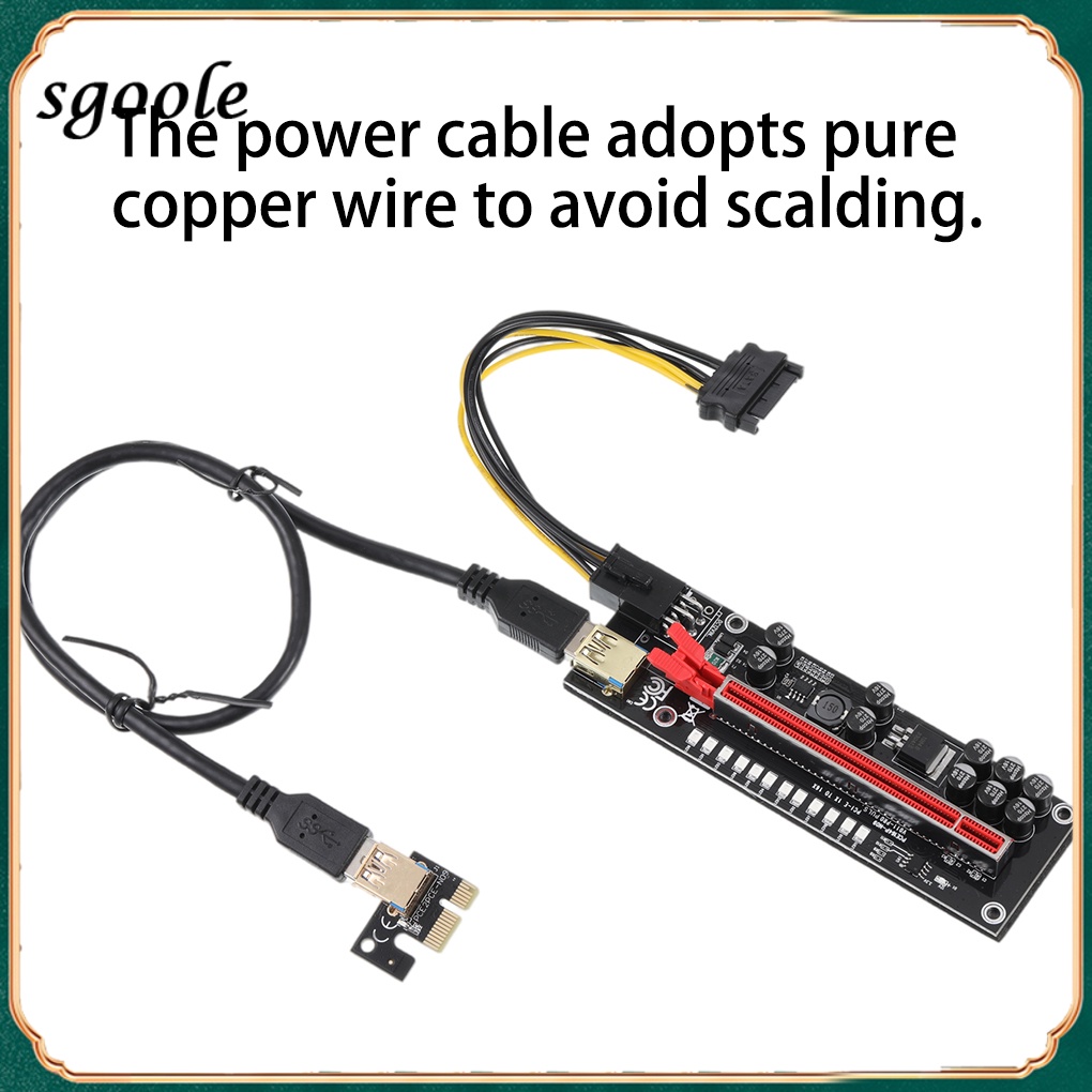 PCI-E 4 Holes LED Video Card Expansion Graphics Cards Multiple Shielded ...