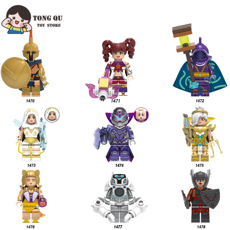 lol block doll jinx ahri collectible model Minifigure birthday toy ...
