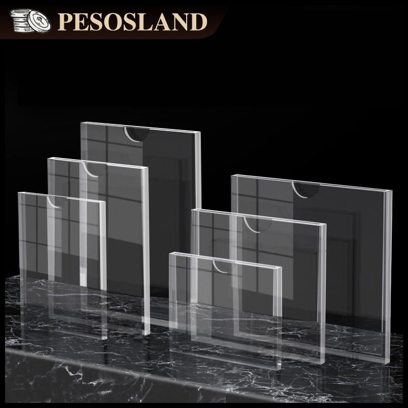 A4 Acrylic Clear Wall Frame Wall Mount Sign Holder For Poster Photo ...