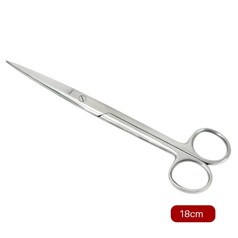 Viddavet 14/18 cm Stainless Steel Surgical Scissors Straight curved Tip ...