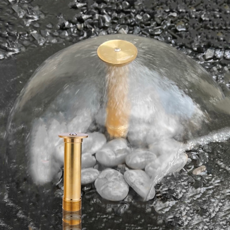 4/6Inch 1Inch Brass Bell Shaped Mushroom Hemispherical Fountain Nozzle ...
