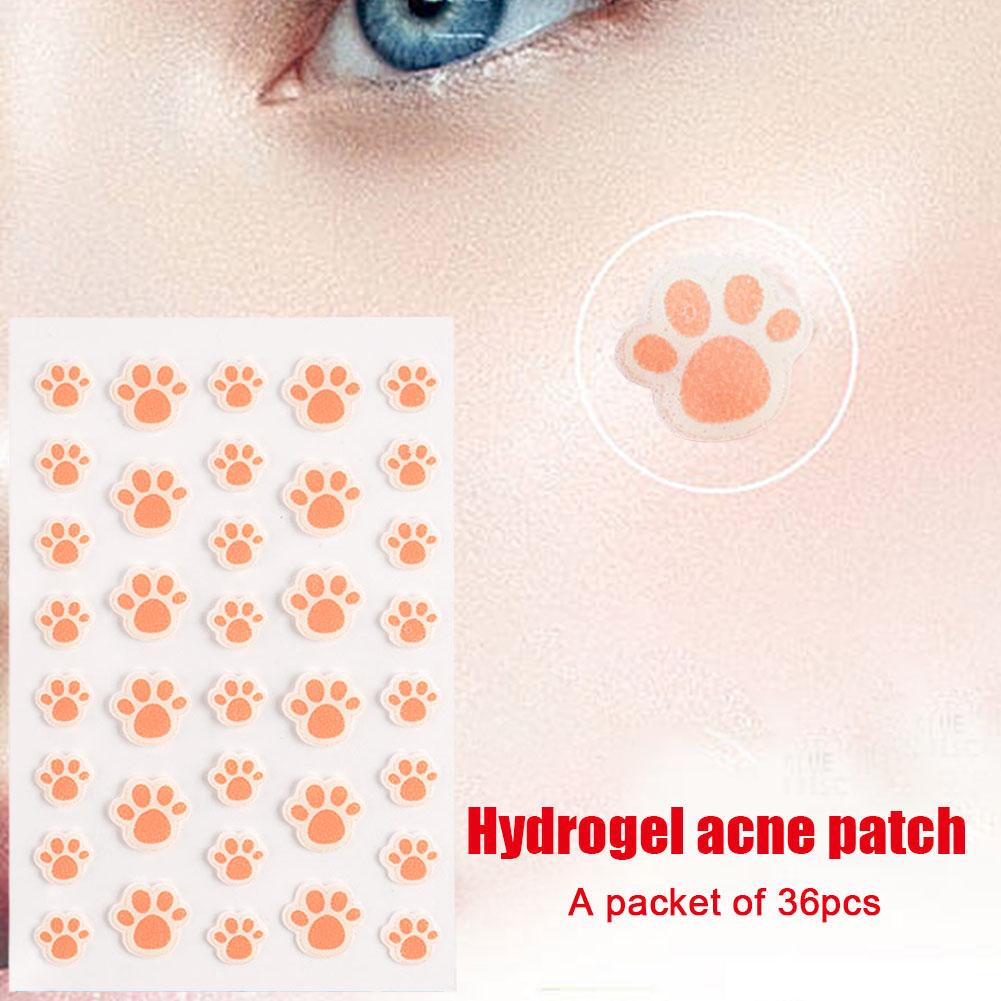 Cute Cat's Paw Acne Patch Hydrocolloid Acne Patch Invisible Acne Care ...