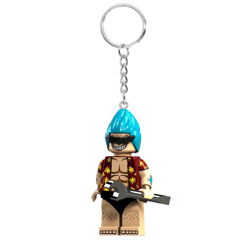 LEGO Keychain Minifigure FRANKY XP096 One Piece | Shopee Philippines