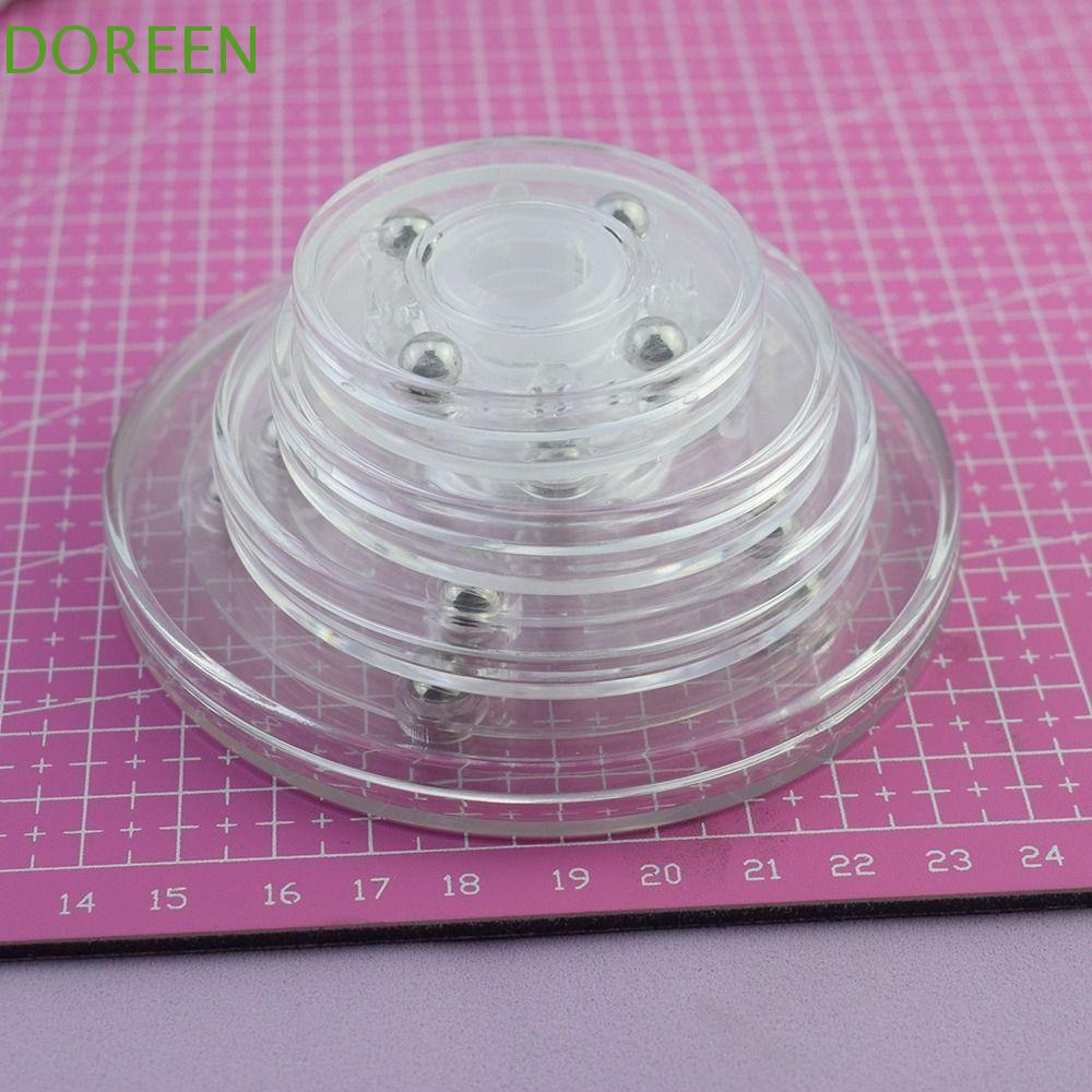 DOREEN Acrylic Turntable, 360-Degree Transparent Rotating Display Stand ...