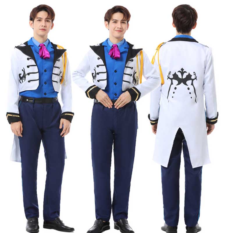 Frozen Hans Cosplay Costume Disney Hans Prince Uniform Suit Adults ...