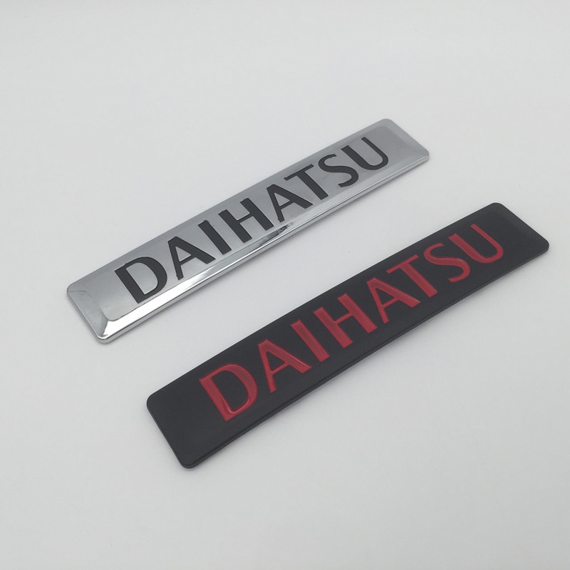 1pcs 3D ABS Daihatsu car Letter Rear trunk Decals Emblem badge sticker ...