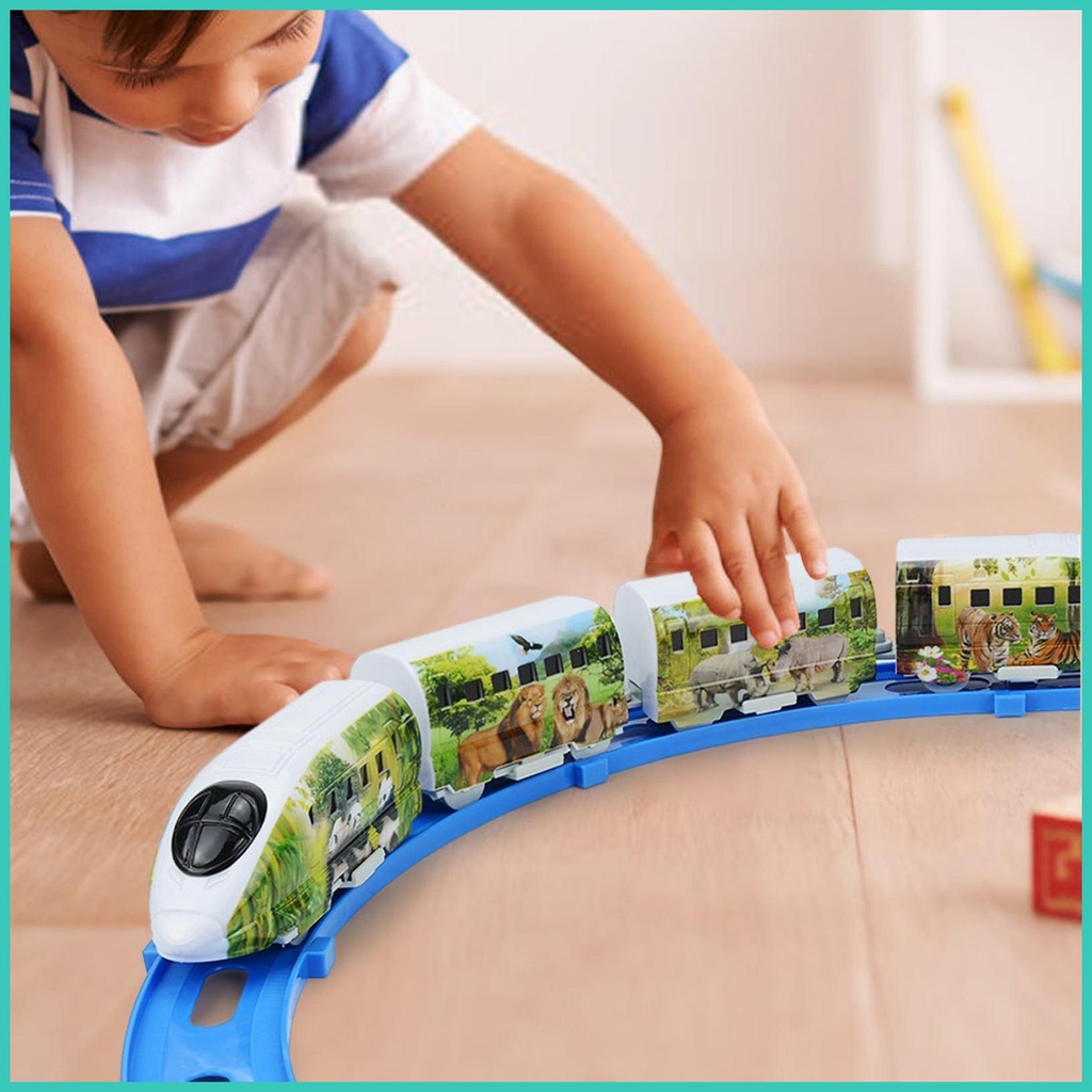 Train Sets Electric Train Toys for Kids Car Track Train with Cultivate ...