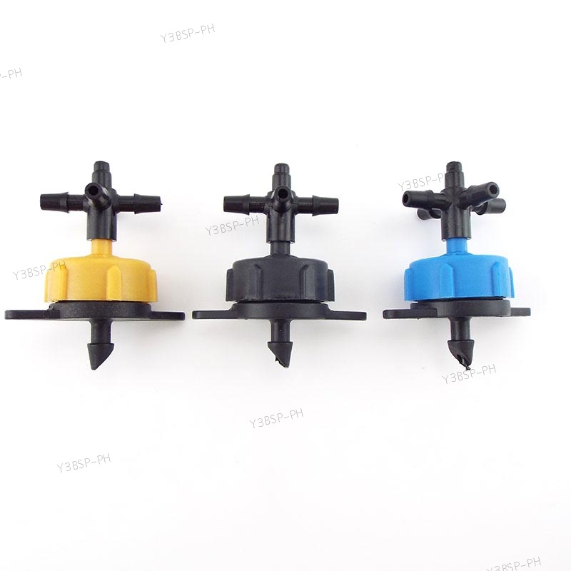 10pcs 2L 4L 8L Flow Pressure M Drip Irrigation Garden 4 Way 3/5mm Hose ...