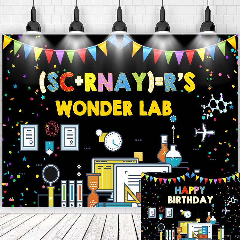 Science Lab Backdrop For Photography Baby Shower Kids Children Girl ...