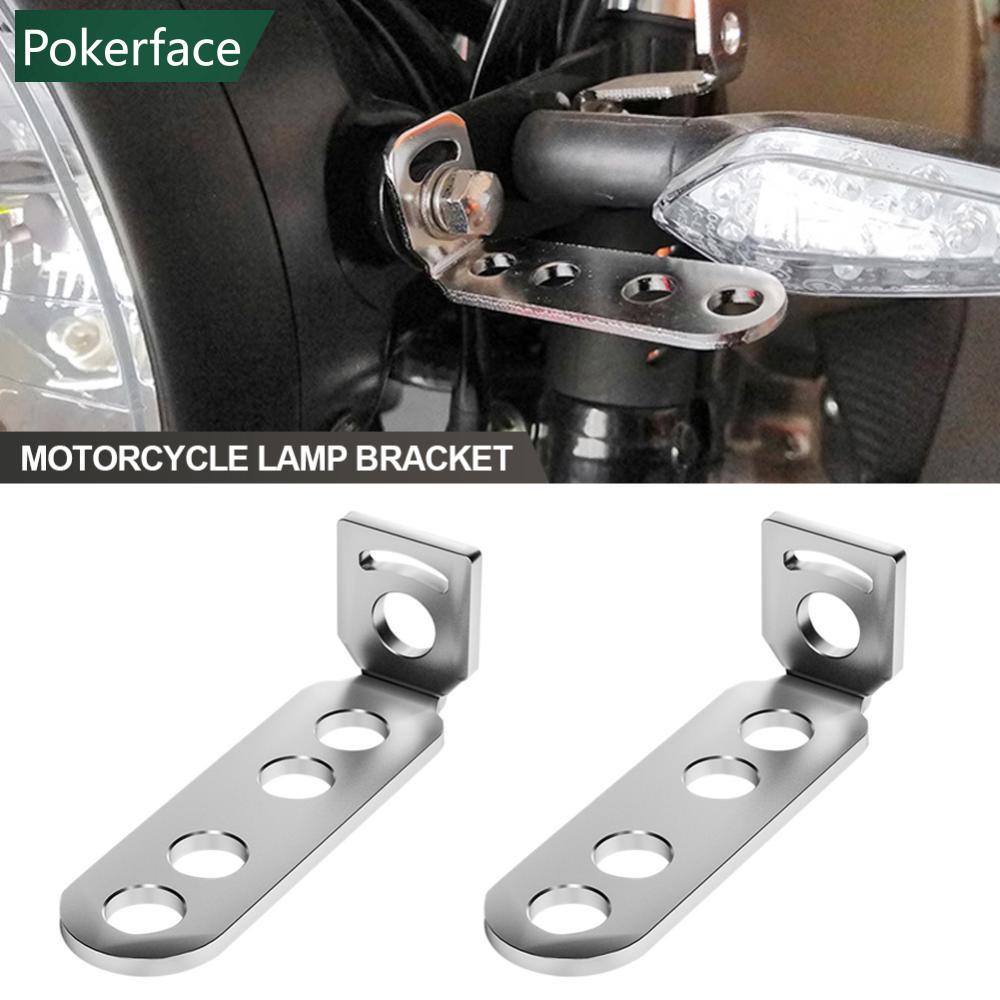 POKERFACE 2Pcs Universal Motorcycle Headlight Mounting Rearview Mirror ... POKERFACE 2Pcs Universal Motorcycle Headlight Mounting Rearview Mirror ...