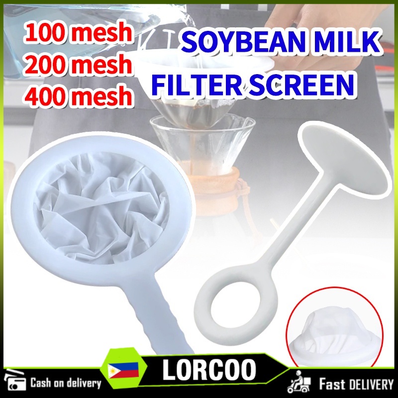 100/200/400 Mesh Ultra-Fine Kitchen Nylon Mesh Strainer Filter Sieve ...