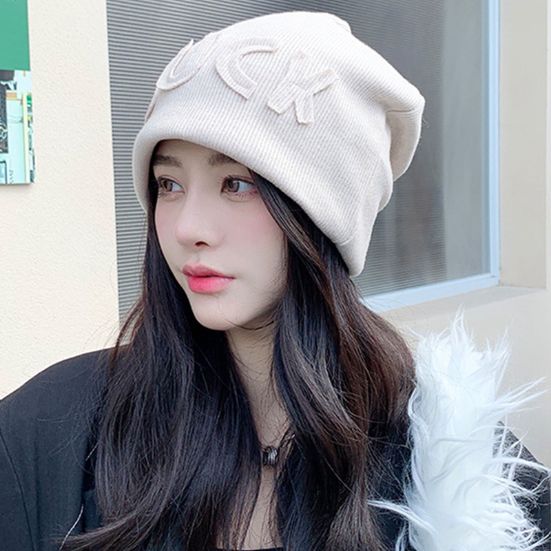 FANCY Winter Stacking Cap Net Red Simple Fashion Personality Letter ...