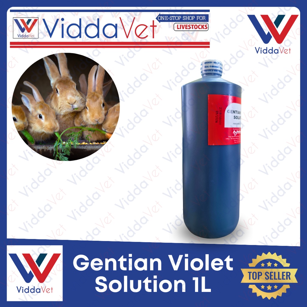 1 litter Gentian Violet solution antiseptic Gentian Violet Solution viddavet | Shopee Philippines