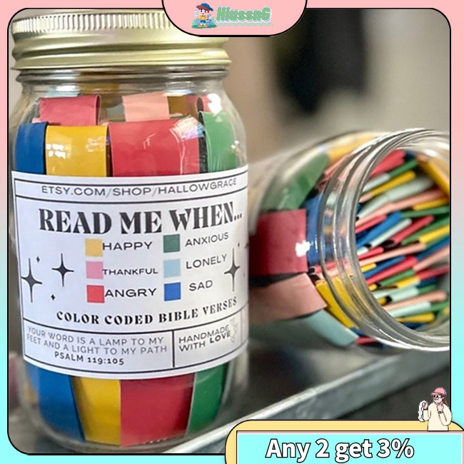 HUS Bible Verses In a Jar Bible Berses Prayer Cards 365 Daily ...