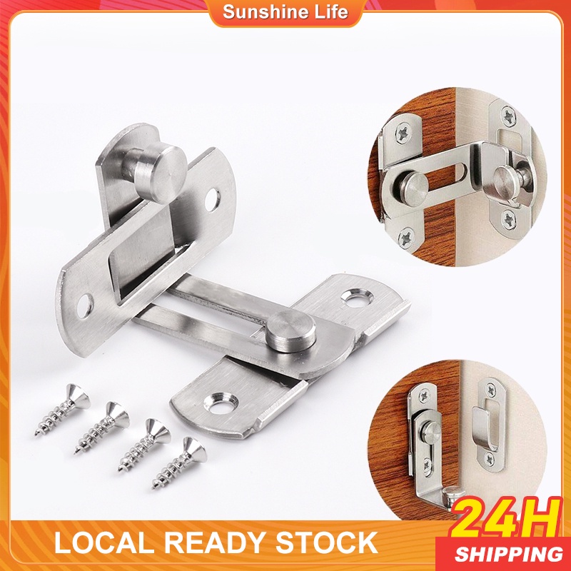 Latch Lock Right Angle 90 Degree Stainless Steel Door Hasp Latch ...