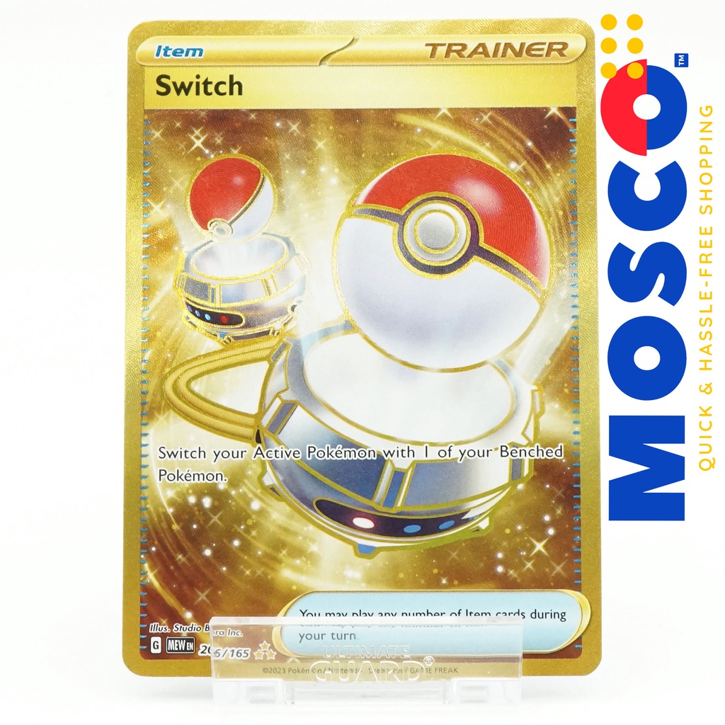 Switch - 206/165 - Gold Secret Rare Scarlet & Violet 151 | Pokemon TCG ...