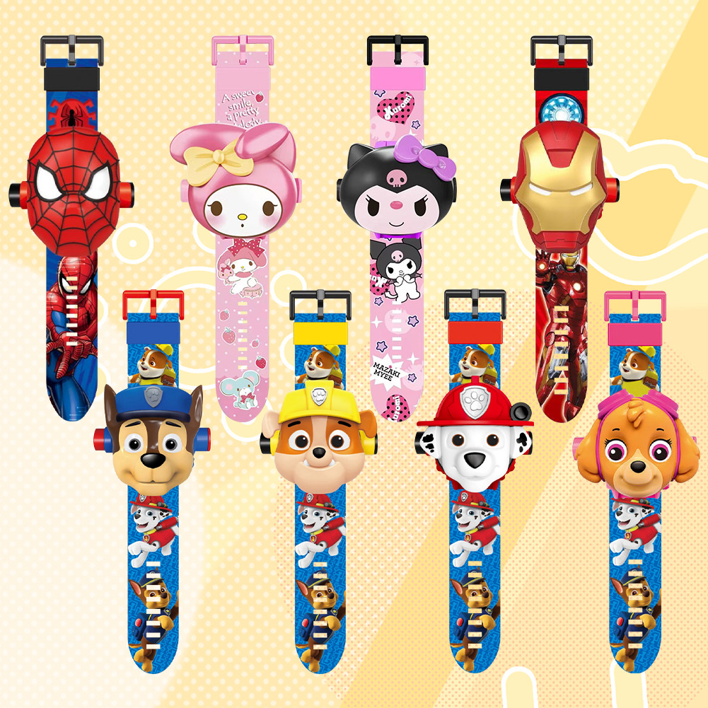 Paw Patrol Projection Watch for Kids Flippable LED Sports Watches ...