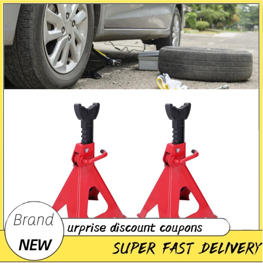 Freemarket 2 Set Jack Stand Adjustable Height Heavy Duty Steel Car ...