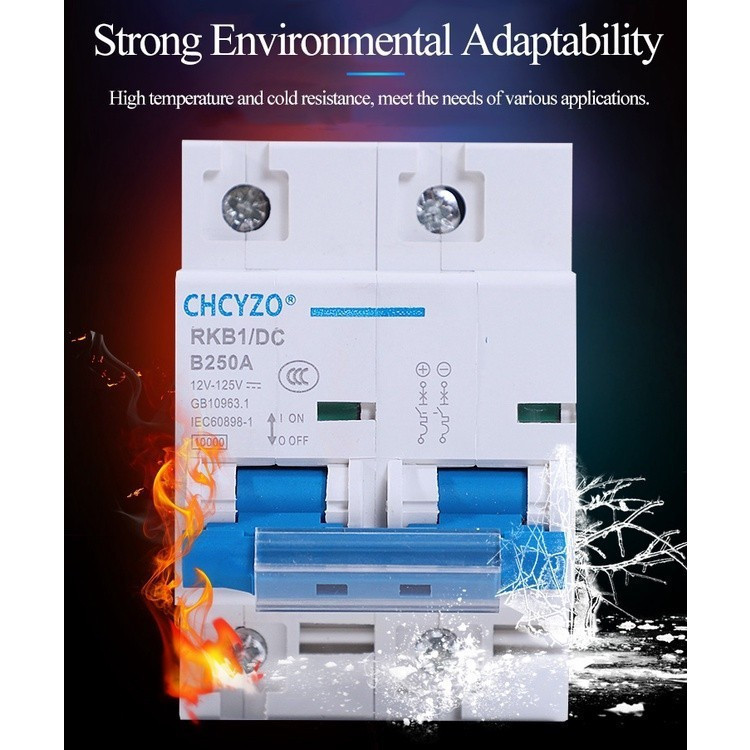 CHCYZO 1P 2P DC Breaker Battery Switch High Current Electric Vehicle ...