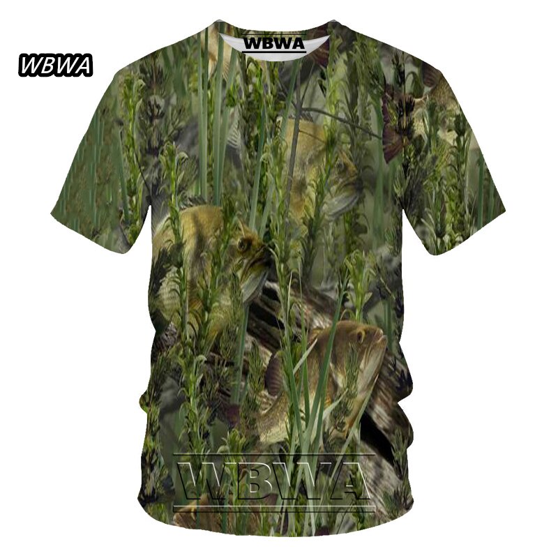 Outdoor Hunting Camouflage T-shirt Men 3d Print Summer Cool Military ...