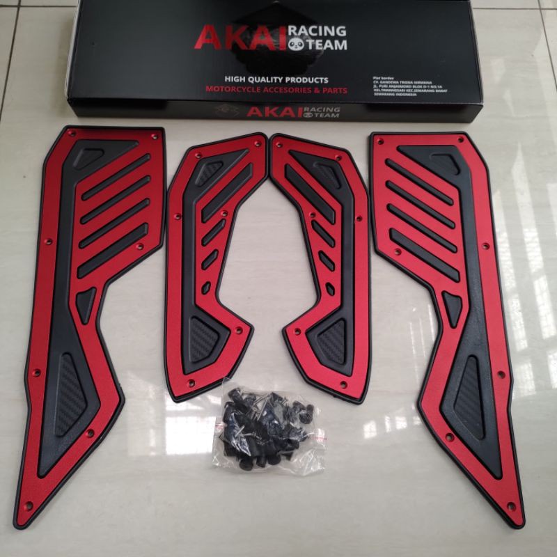 MERAH NEW 2020 NMAX BORDES NEW NMAX BORDES PLATE NMAX AKAI RACING STEP ...