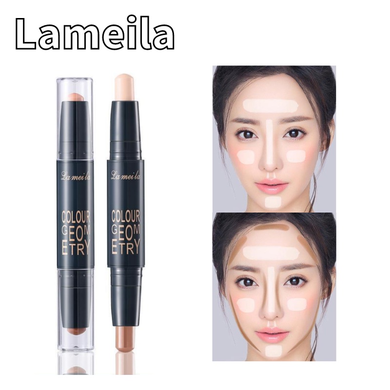 Lameila Double Ended Highlight Contour Stick 2 in 1 Contour Stick ...