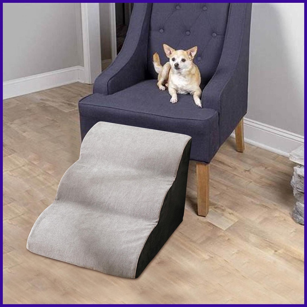 Sponge Dog Steps 3 Tiers 3-Steps Sponge Slope Staircase Dog Bed Stairs ...