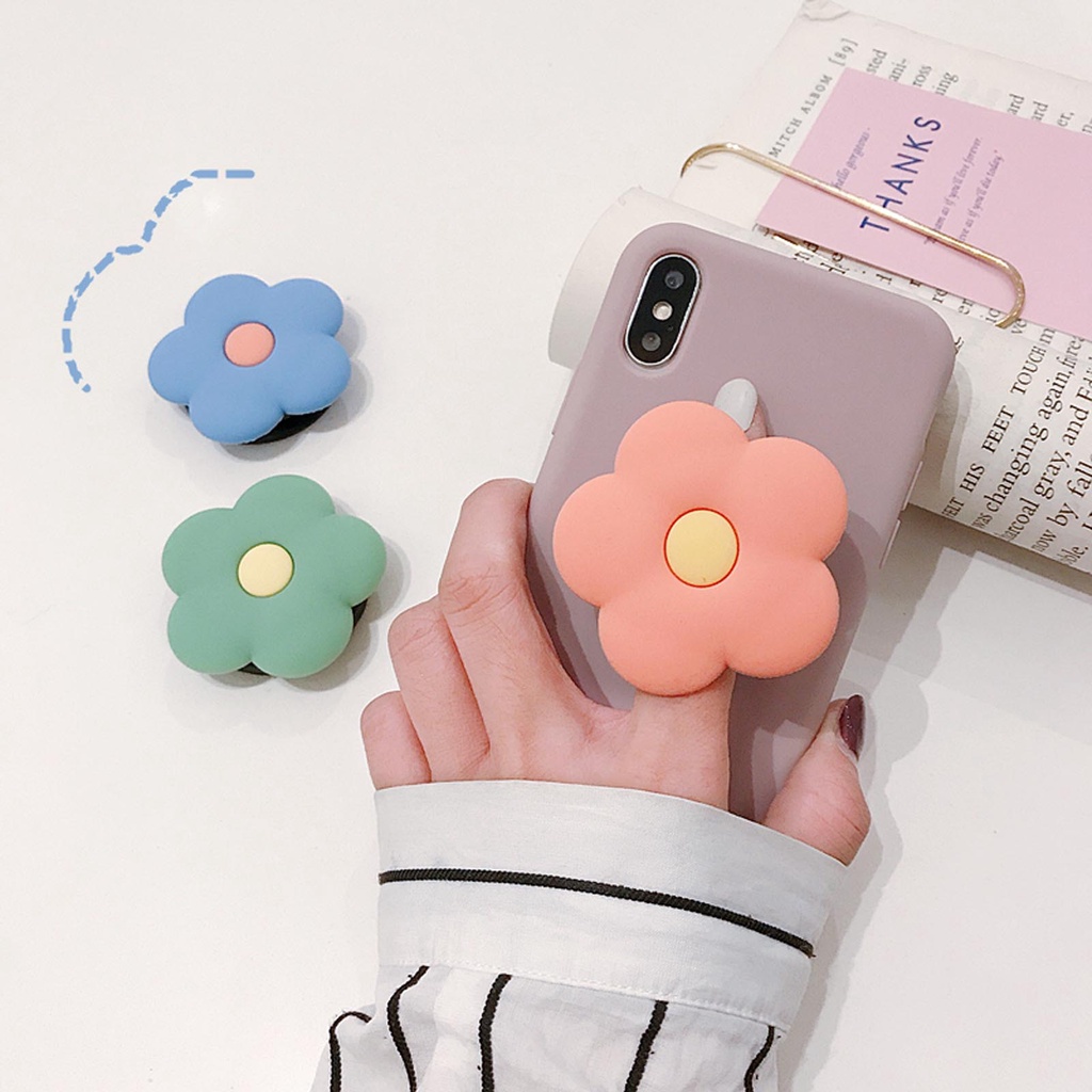 Cartoon Cute Animal Folding Mobile Phone Grip Holder Socket Pocket ...