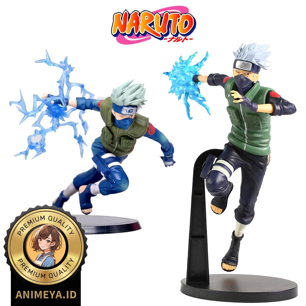 No BOX ACTION FIGURE NARUTO KAKASHI HATAKE RAIKIRI JONIN SHARINGAN ...