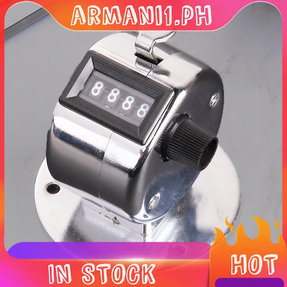 Mini Metal People Flow Counter 4 Digits Manual Digital Hand Tally ...