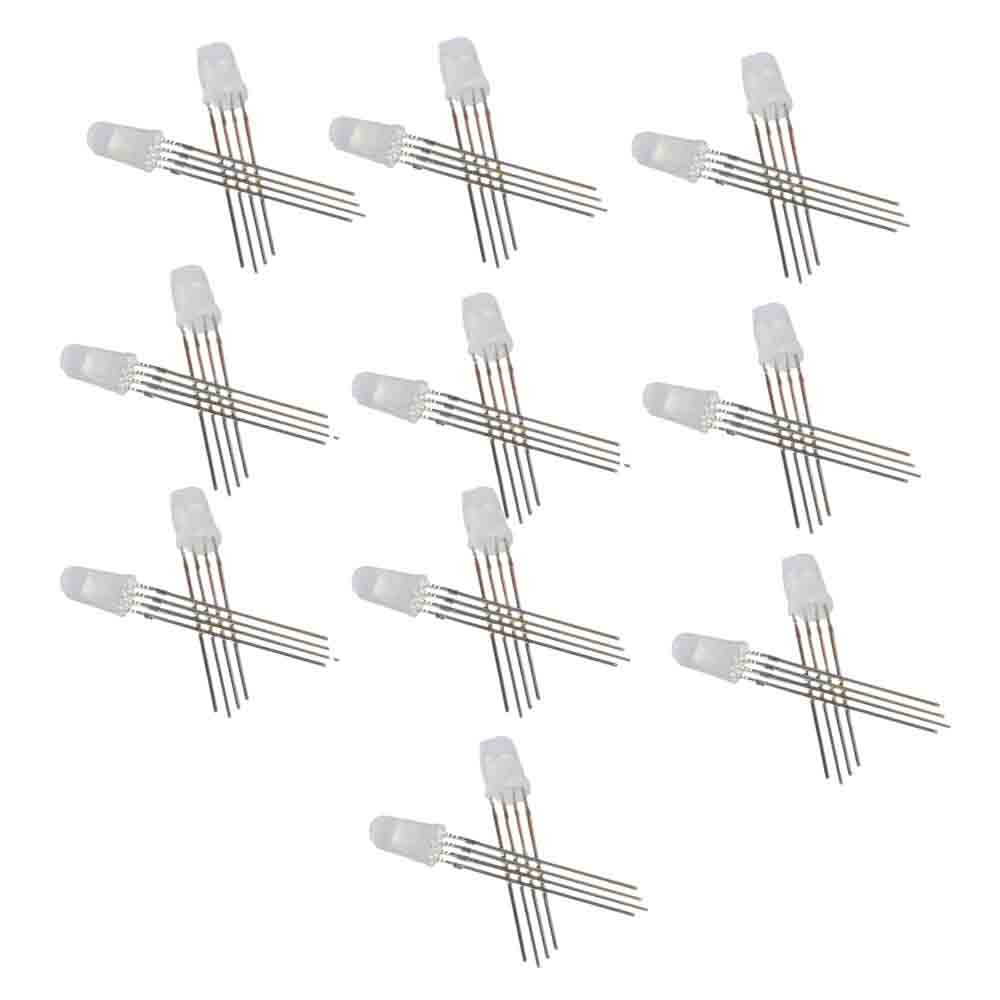 20pcs 5mm RGB LED Emitting Diode Micro Indicator Red Green Blue ...